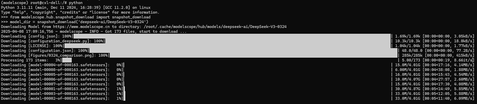modelscope与huggingface cli 下载模型 - 陈显林-个人网站